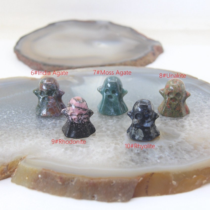 1.3inch Hand Carved Ghost Statue Home Decormini Gemstone - Etsy