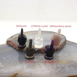 2 Inch Natural Stone Middle Finger Statue,creative Gesture,healing ...