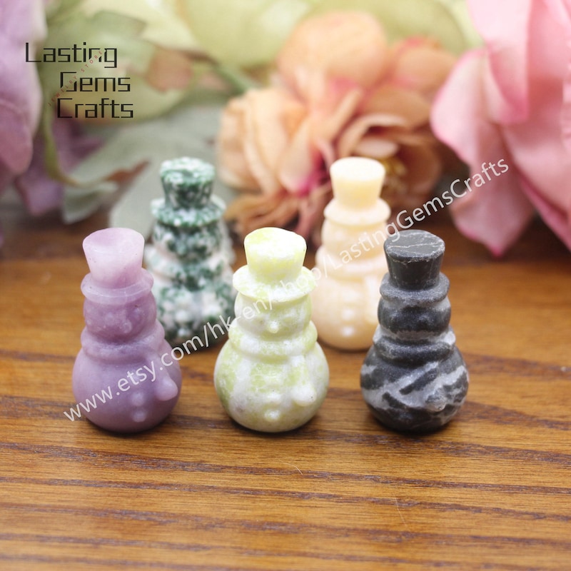 Stone Carved Snowman - Etsy