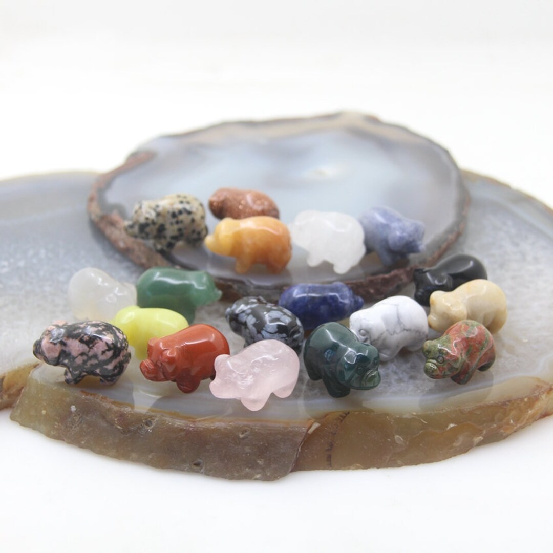 10pcs/lot 1.2inch Hand Carved Crystal Pig Figurine Wholesales,mini ...