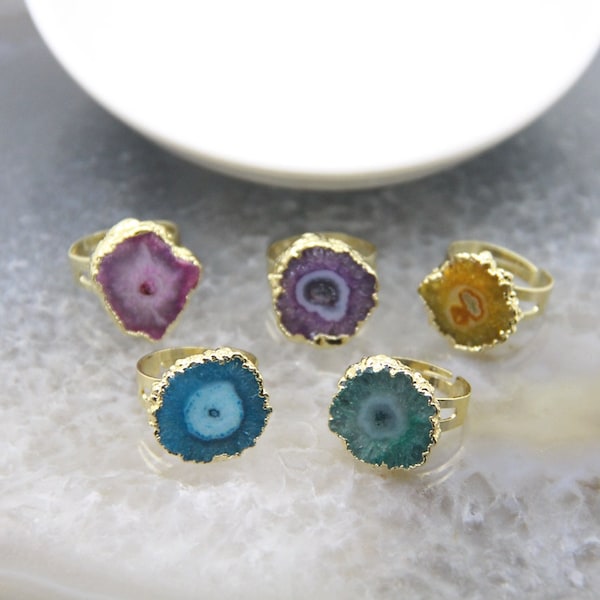 Druzy Quartz Ring - Etsy