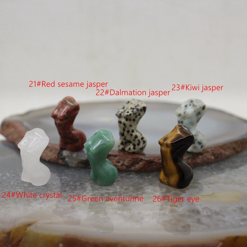 1.2 Inches Natural Stone Goddess Model Body Decor,hand Carving Beauty ...