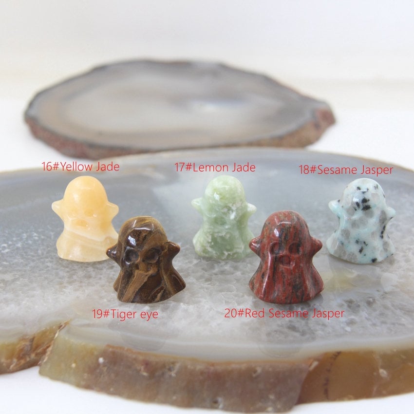 1.3inch Hand Carved Ghost Statue Home Decormini Gemstone - Etsy