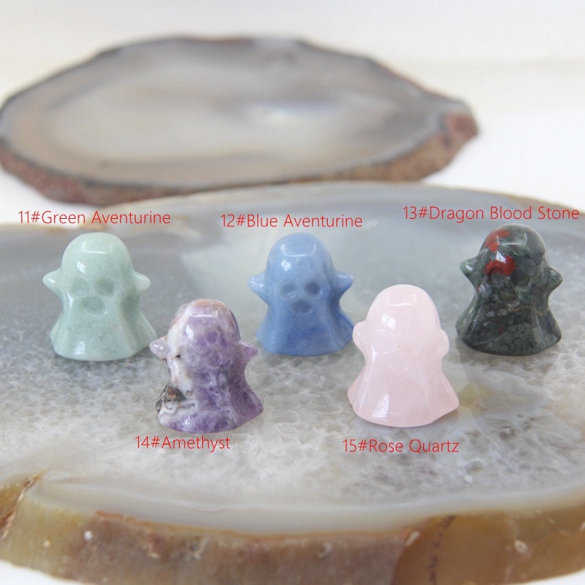 1.3inch Hand Carved Ghost Statue Home Decormini Gemstone - Etsy
