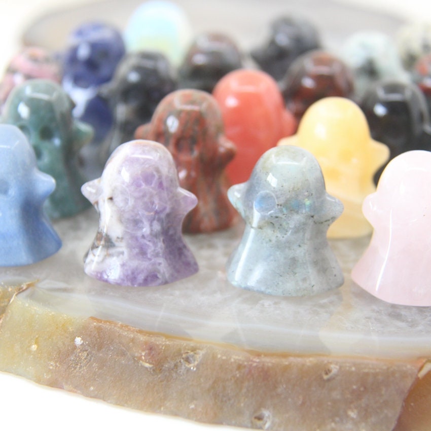 1.3inch Hand Carved Ghost Statue Home Decormini Gemstone - Etsy
