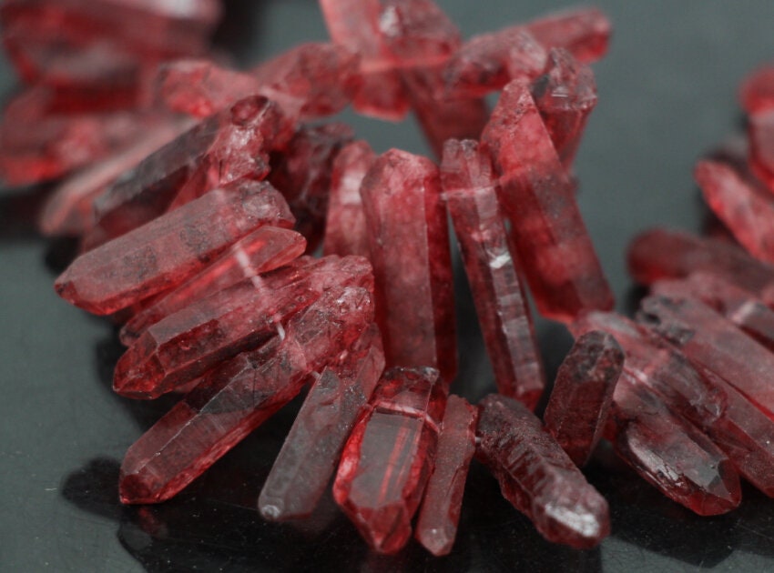 Full Strandred Mystic Titanium Natural Raw Crystal Points - Etsy