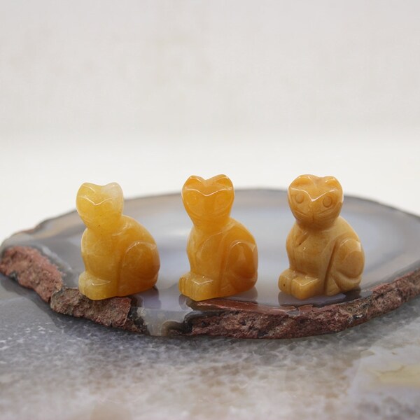 Jade Cat Statue - Etsy