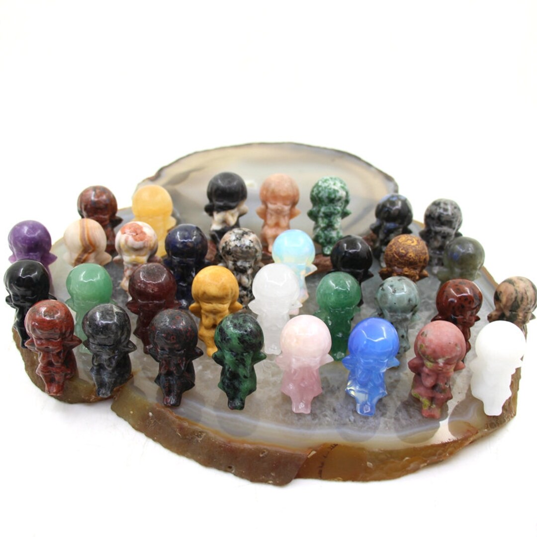 1.5 Inches Natural Crystal Little Girl Statue,hand Carved Lovely Girl ...