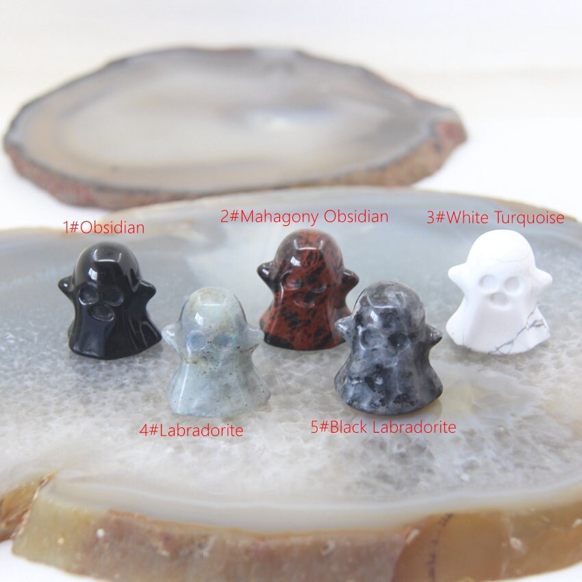 1.3inch Hand Carved Ghost Statue Home Decormini Gemstone - Etsy