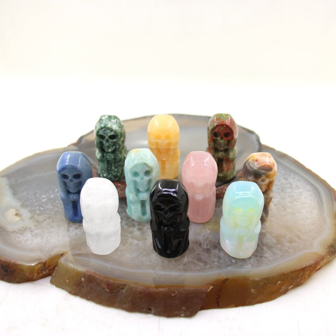 2inch Hand Carved Ghost Statue Home Decorreiki Gemstone - Etsy