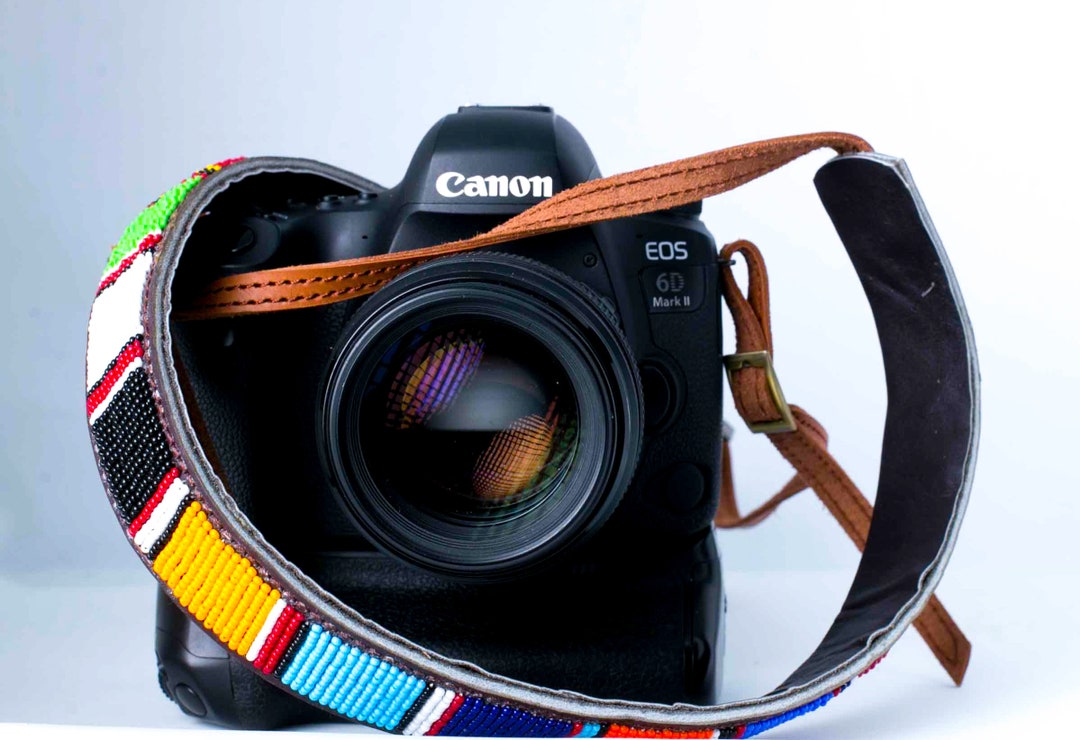 Custom Leather Camera Strap,beaded Camera Strap,dslr Strap, Nikon Camera,canon Camera ...