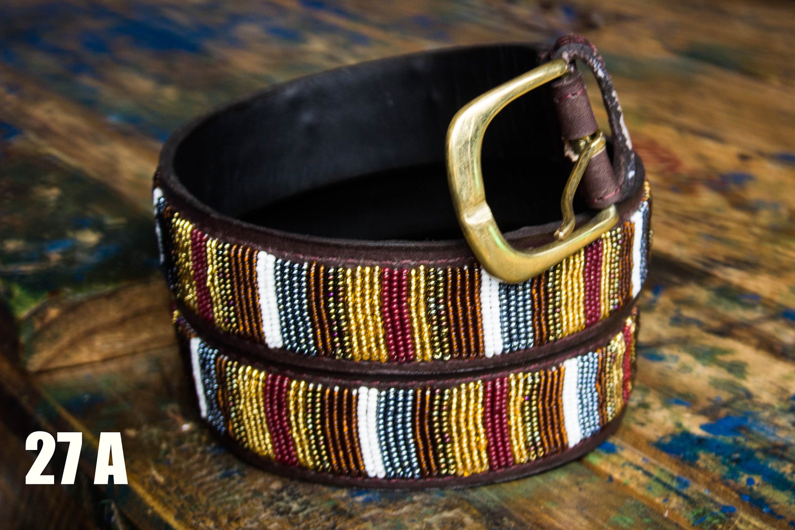 Masai Belt Leather Belt Beaded Belt Handmade Belt Maasai - Etsy