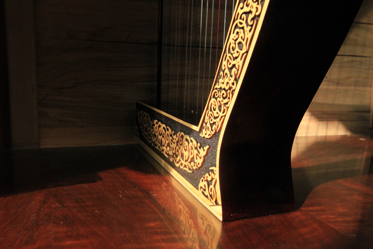 Asian harp. Kong hou . 21 strings. Harp of the Imperial Han | Etsy