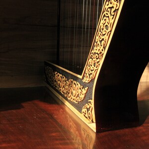 Asian harp. Kong hou . 21 strings. Harp of the Imperial Han | Etsy