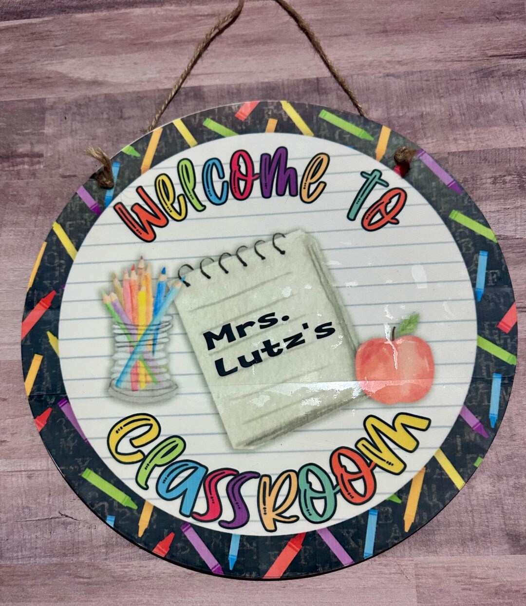 Teacher Classroom Door Hanger - Etsy