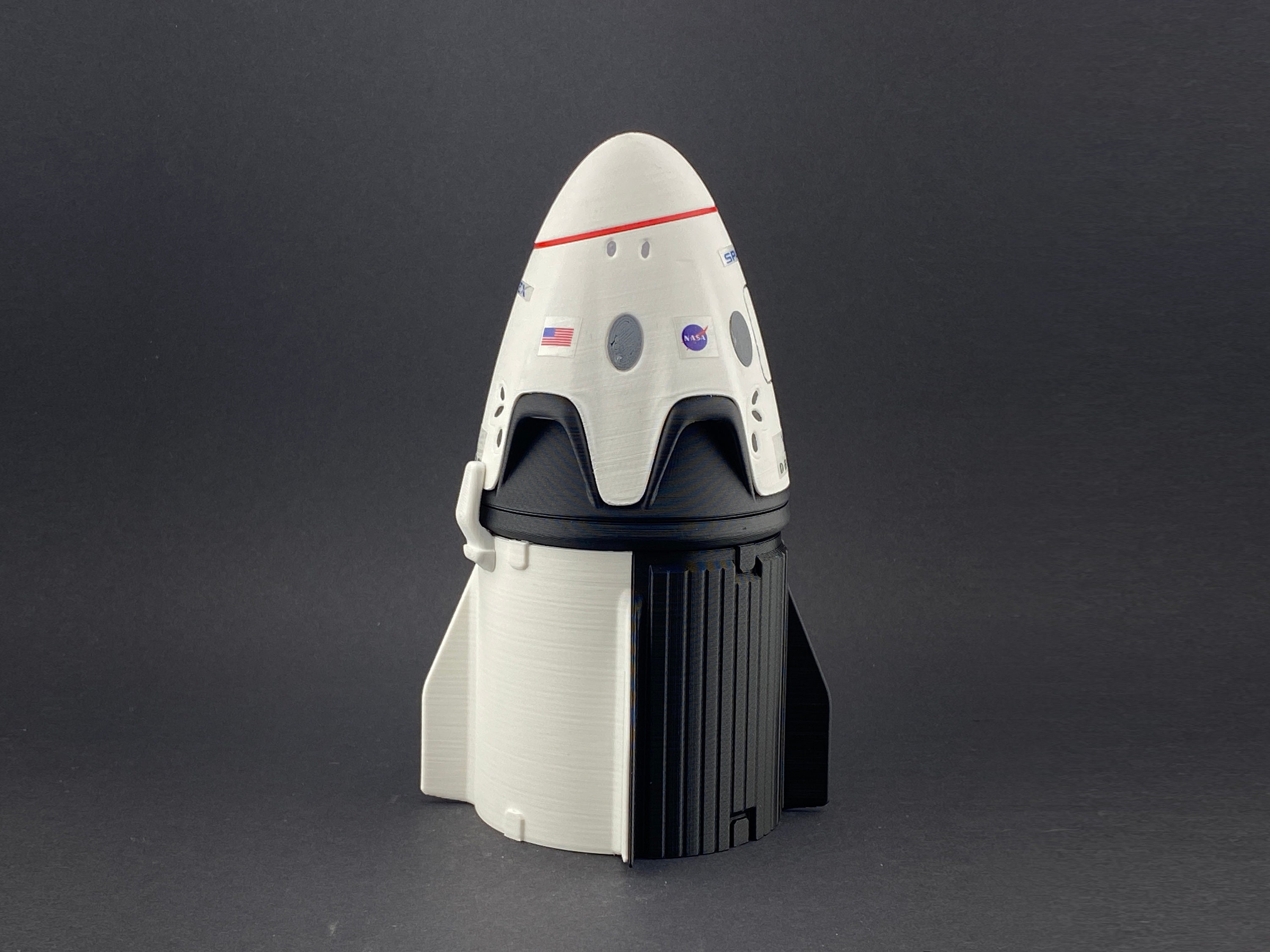 Spacex Crew Dragon Model Capsule With Trunk Prop - 7 Inch - 3 Gift ...