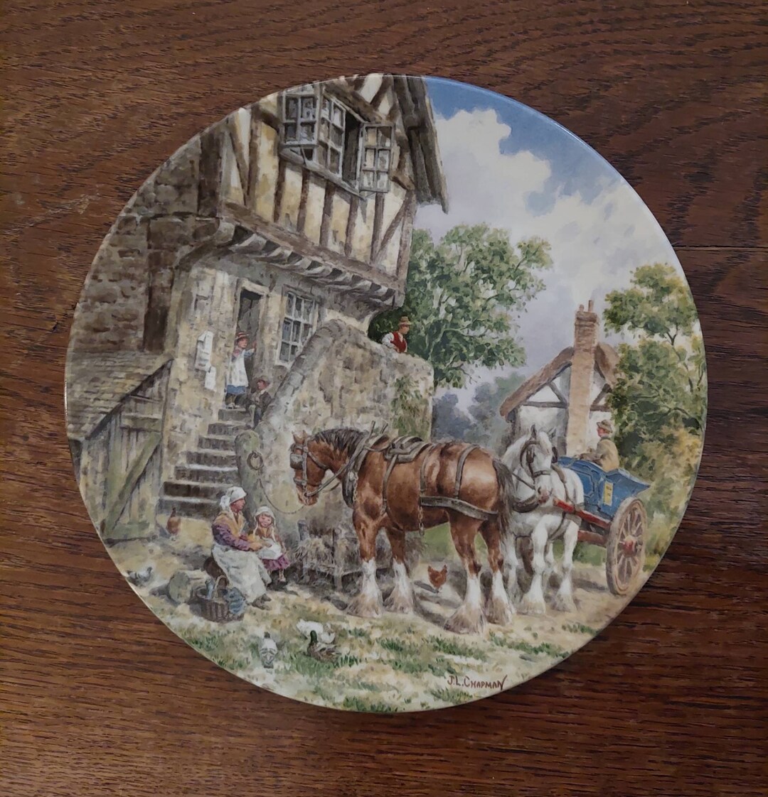 Wedgwood Life on the Farm, morning in the Farmyard, Plate 20 Cm - Etsy