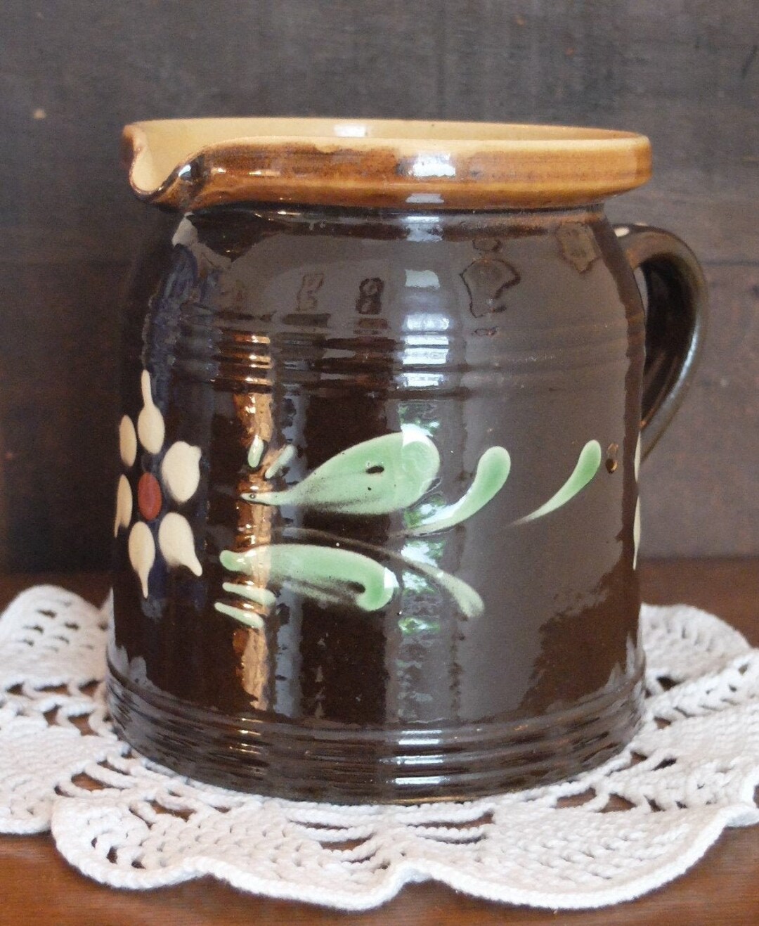 Pottery From Alsace, France, Beautiful Jug, Vintage, Pottery - Etsy