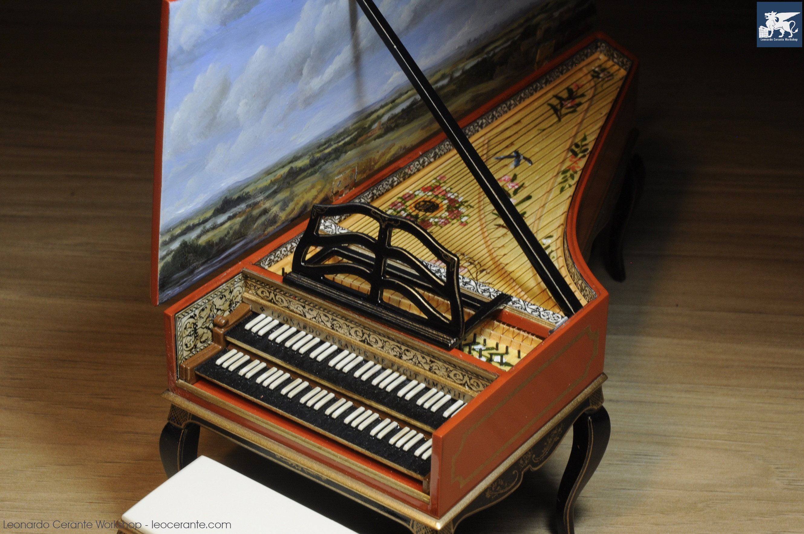 Special Edition 1:12 Scale Model French-baroque Harpsichord on a ...