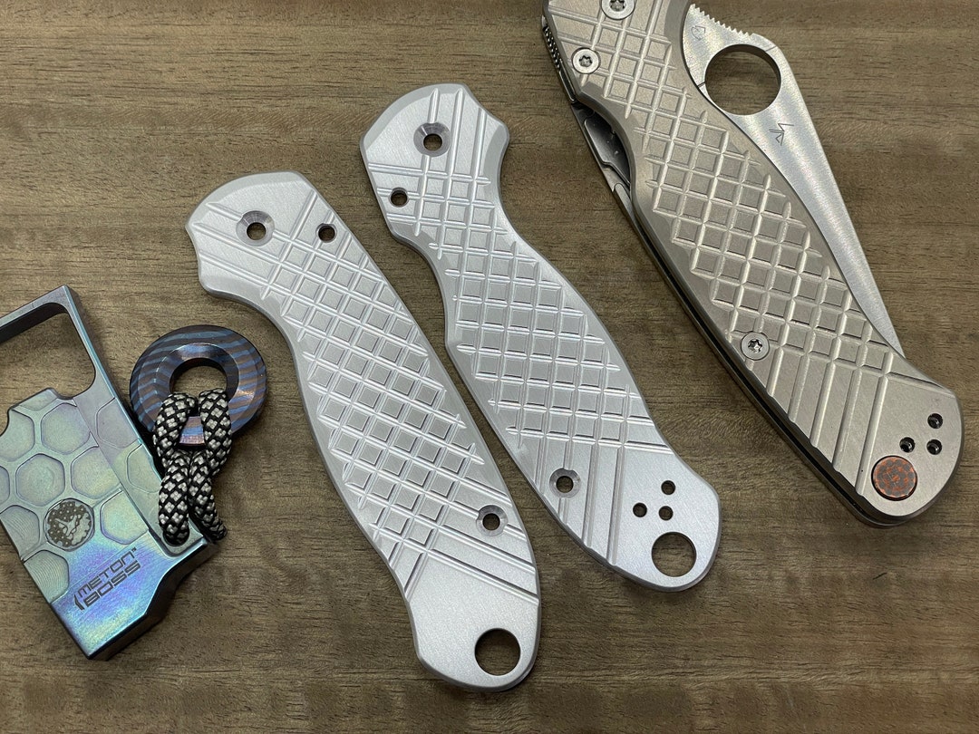 Redesigned FRAG Milled Aerospace Aluminum Scales for Spyderco Para 3 ...