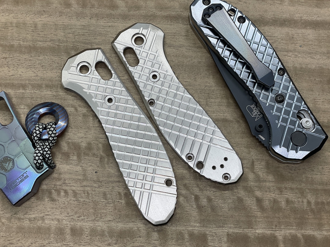 Tumbled FRAG Titanium Scales for Benchmade GRIPTILIAN 551 & 550 ...