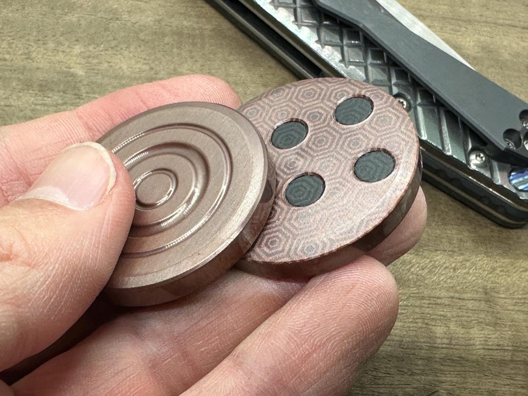 ORBITER Dark Copper Parallel Position Magnets Haptic Coins Fidget ...