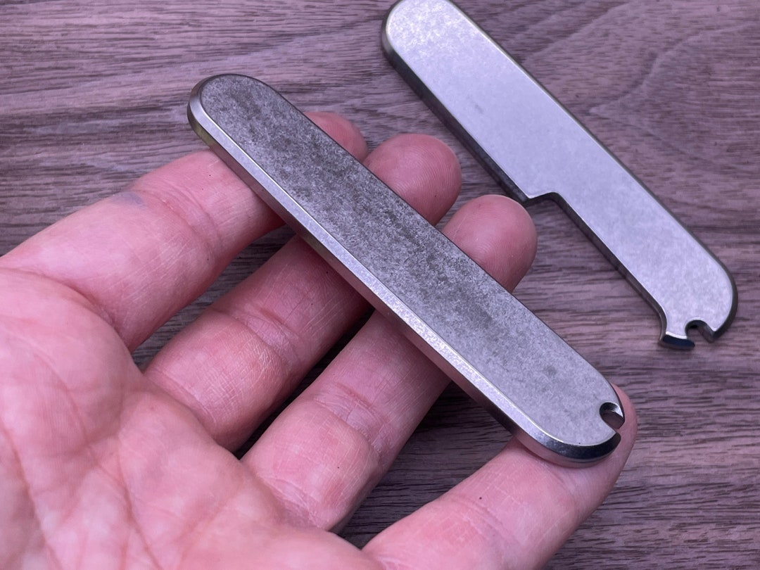 91mm Tumbled Titanium Scales for Swiss Army SAK Birthday Gift - Etsy