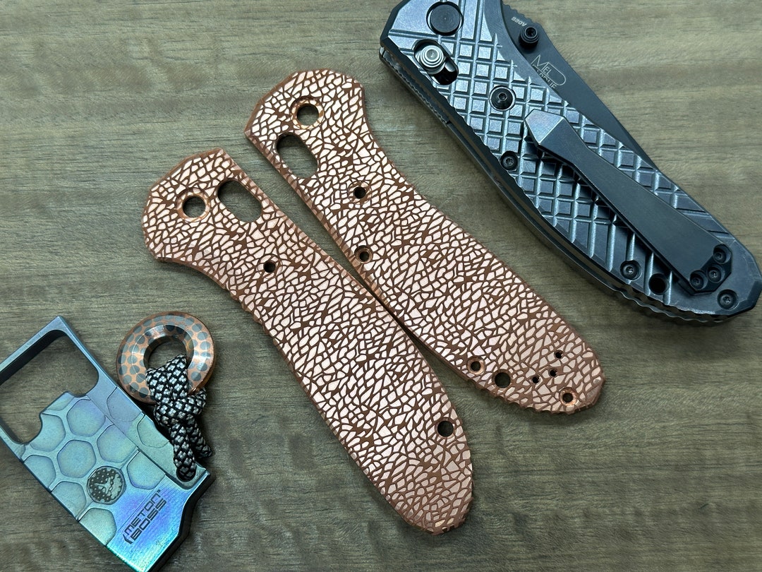 NEBULA Copper Scales for Benchmade GRIPTILIAN 551 & 550 Birthday Gift ...