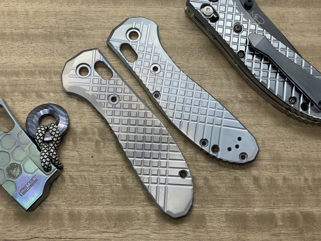 Dark-ti FRAG Milled Titanium Scales for Benchmade GRIPTILIAN 551 & 550 ...