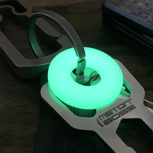 FIREBALL Red Turboglow in the Dark Lanyard Bead Keychain Paracord Bead ...