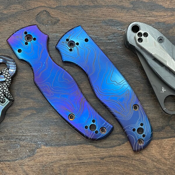 Titanium Spyderco Shaman Scales - Etsy
