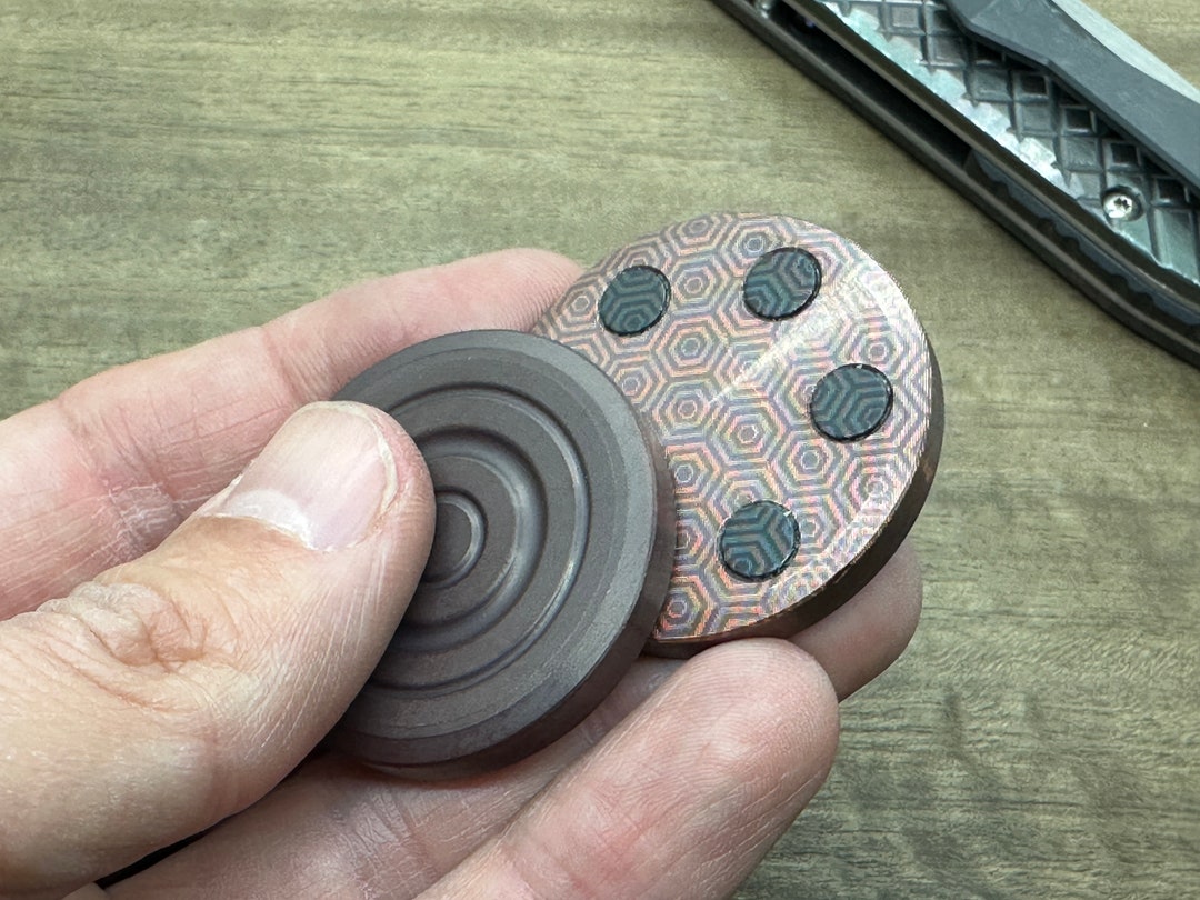 ORBITER Dark Copper Haptic Coins Adhd Fidget Birthday Gift - Etsy