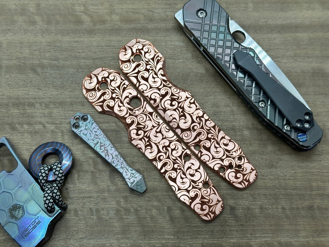 VICTORIA Copper Scales for Spyderco SMOCK Birthday Gift Idea - Etsy