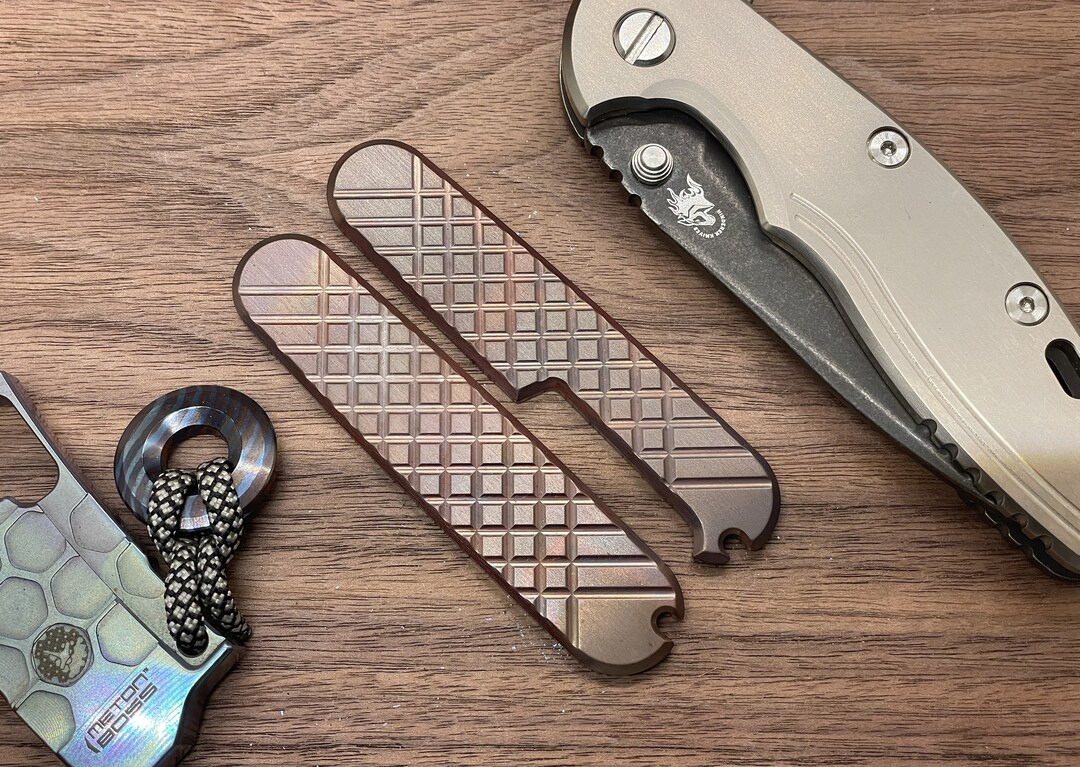 FRAG Milled 91mm Aged Copper Scales for Swiss Army SAK Birthday Gift ...