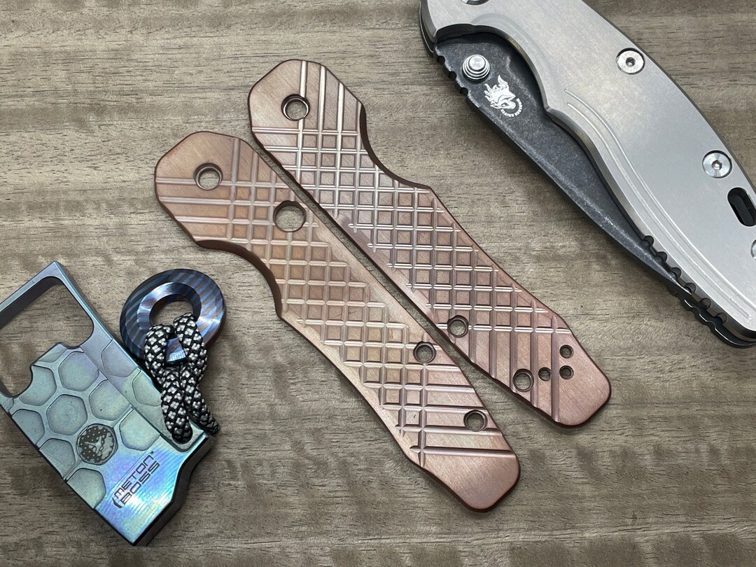 Dark Copper FRAG Milled Scales for Spyderco SMOCK Birthday - Etsy