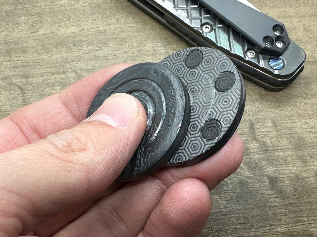 Black Zirconium TOPO Grooved HAPTIC Coins CLICKY Haptic Slider Adhd ...