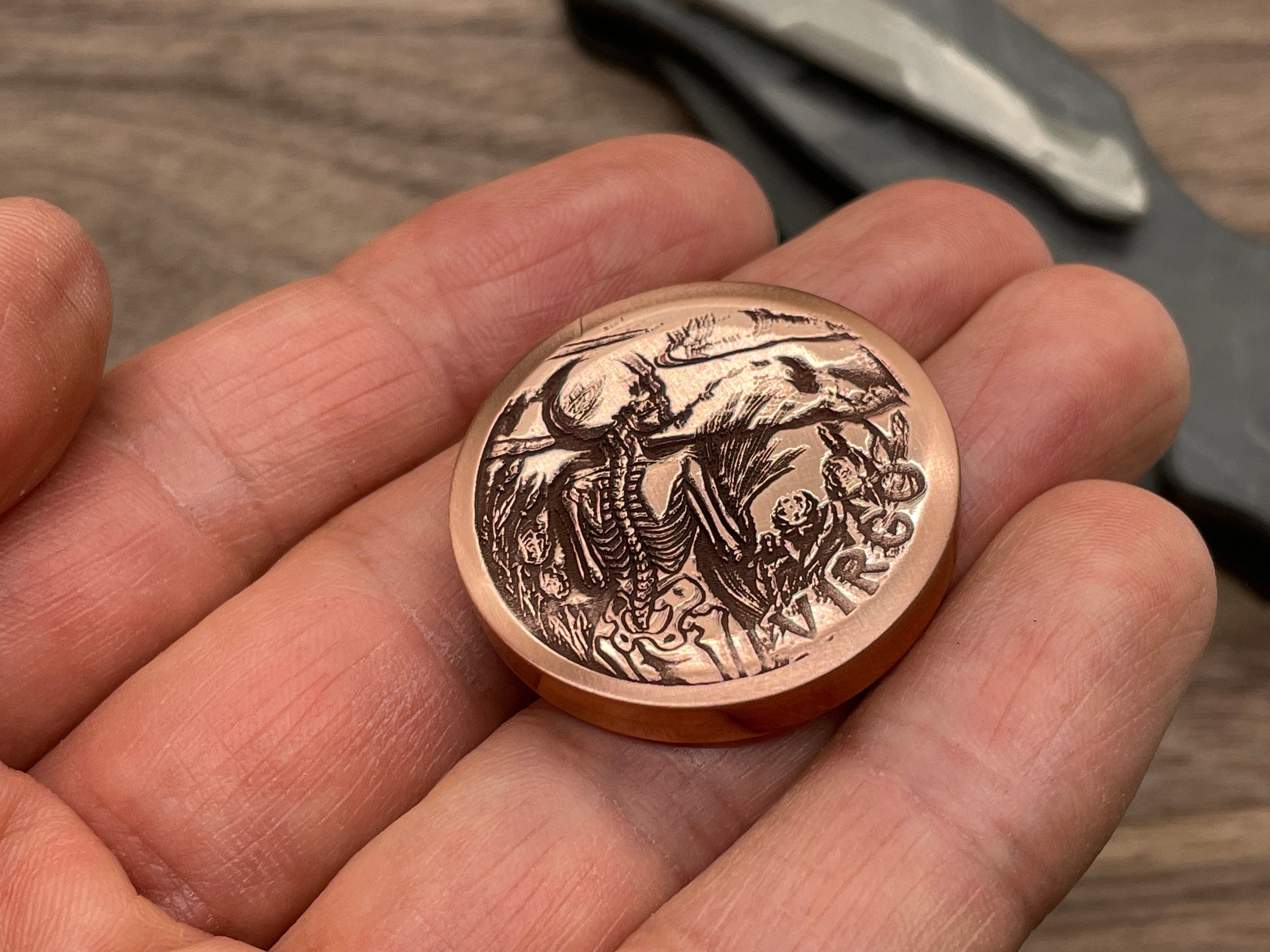 GEMINI engraved Titanium Worry Coin Challenge Coin Anxiety relief Every ...