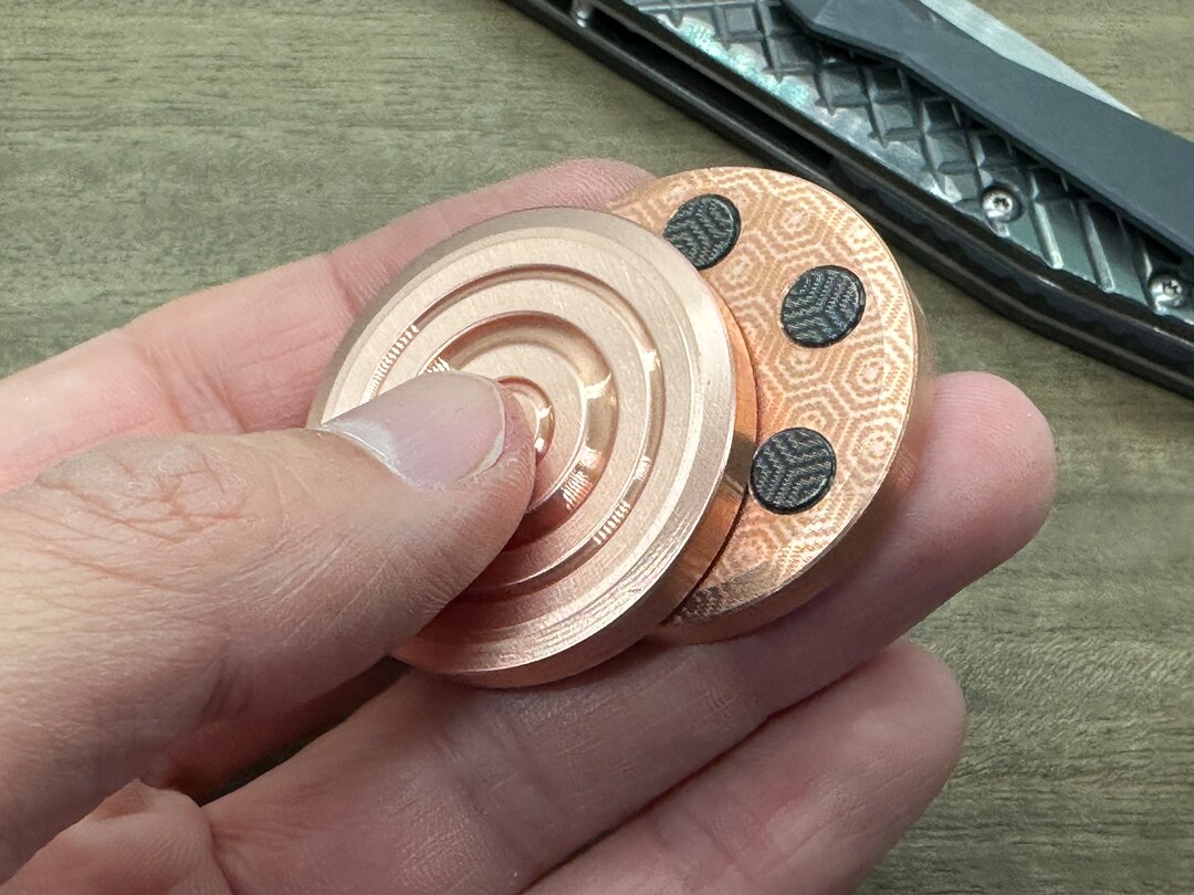 ORBITER Brushed Copper Haptic Coins Fidget Birthday Gift Idea Christmas ...