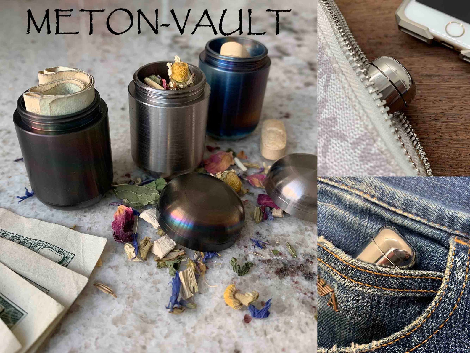Keychain Metonvault Pill Box Stash Box Pocket Pill Case: | Etsy