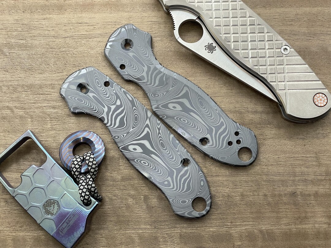 Dama FISH Zirconium Scales for Spyderco Para 3 Birthday Gift Idea ...
