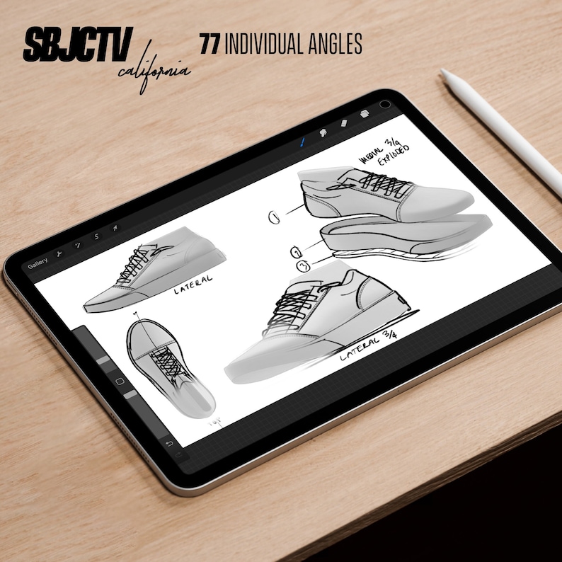 Classic Low Top Procreate Brush Pack for Shoe Design - Etsy