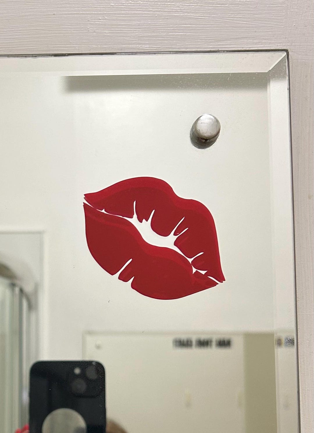 Red Lips Pout Vinyl Decal - Sabrina Carpenter Inspired Sticker for ...
