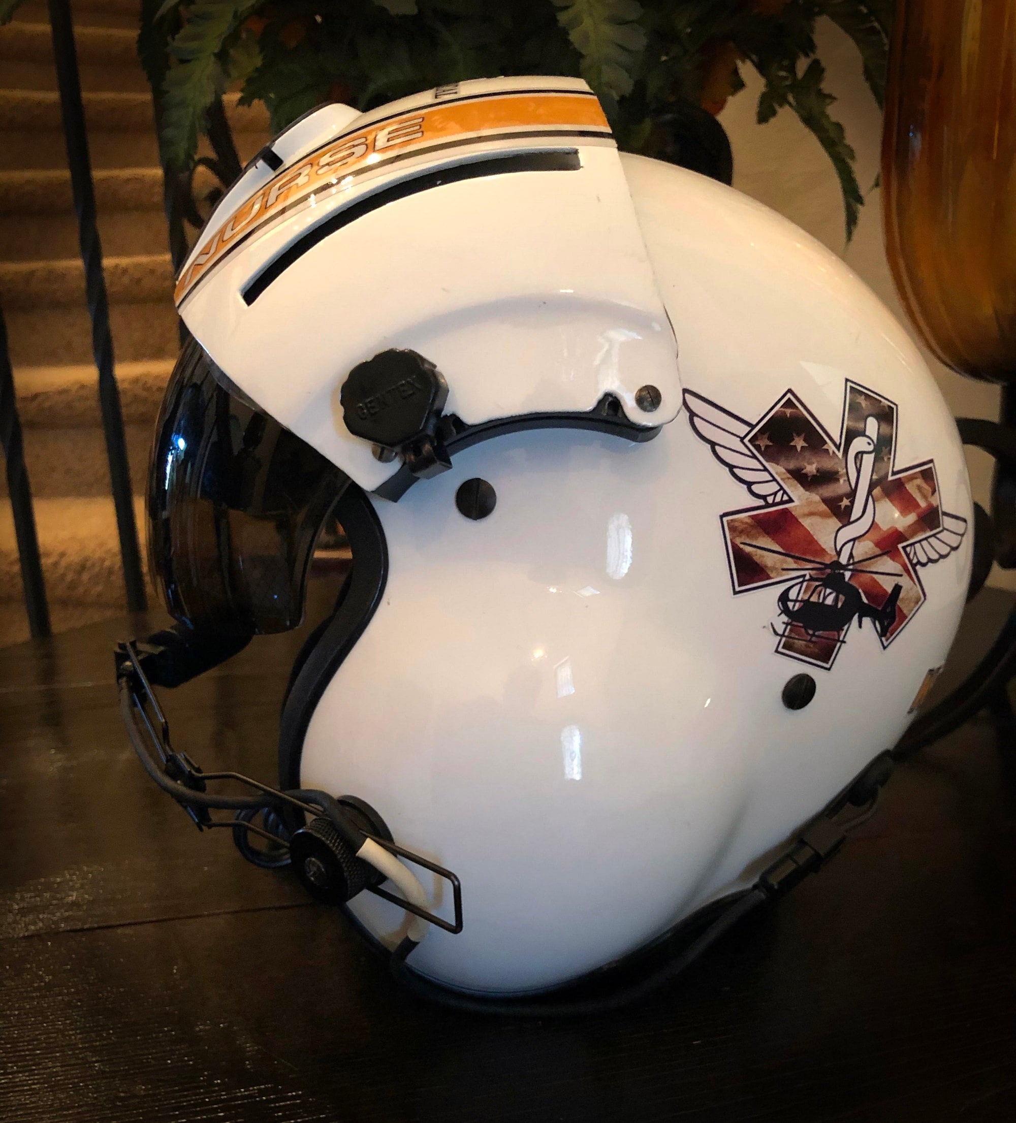 Weathered American Flag Flight Paramedic Medic EMS Star of Life Vinyl ...