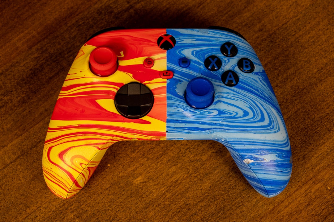 Red Lava/Blue Wave Half and Half Series Controller der Serie - Etsy.de