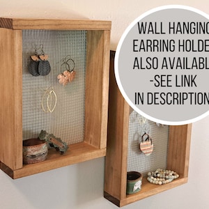 Free Standing Earring Holder, Chicken Wire Jewelry Organizer, Mesh ...