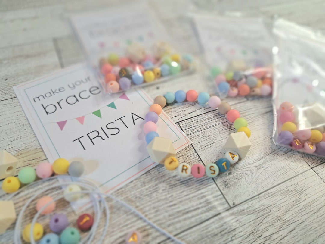 Personalized Bracelet Making Kit, Birthday Party Craft Kit, Kid ...