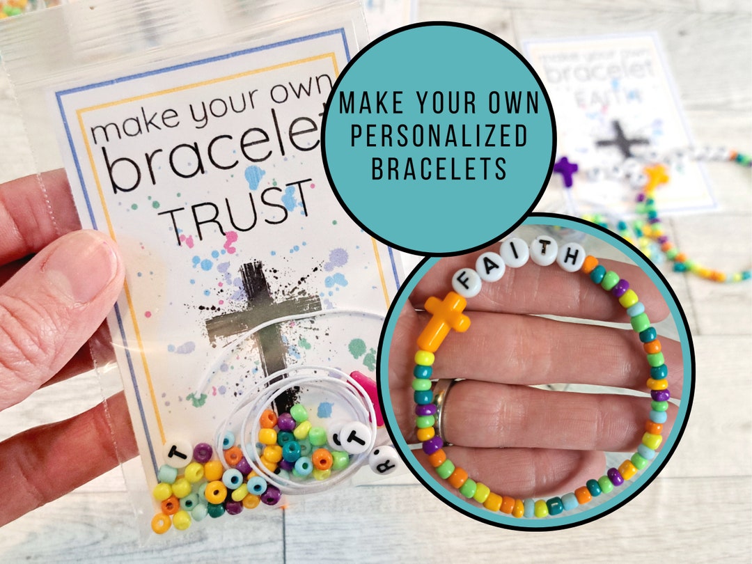 Christian Friendship Bracelet Making Kit, Personalized Vacation Bible ...