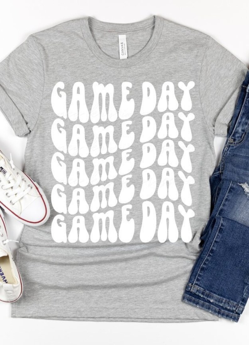 Game Day VSCO Inspired White Imprint, You Pick the Color of Shirt, Any ...