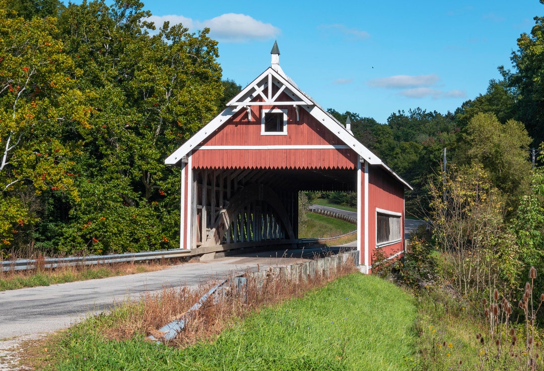 Netcher Road Covered Bridge - Etsy