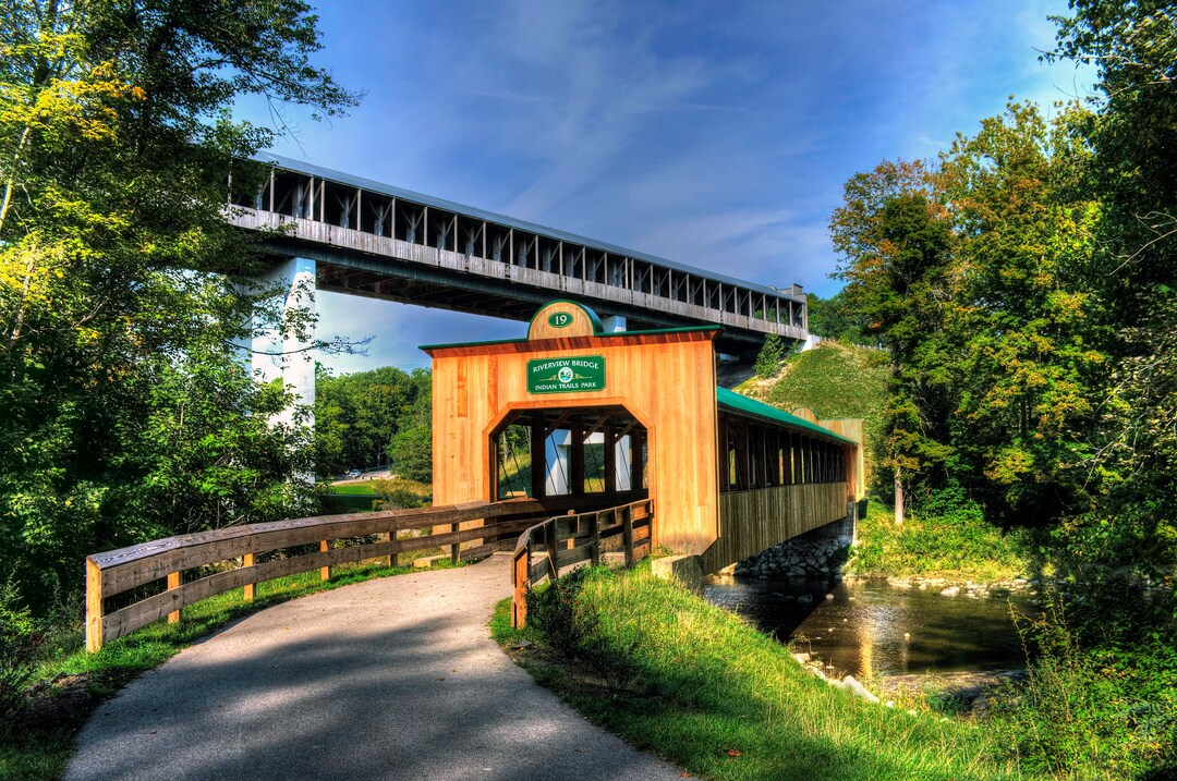 Riverview Covered Bridge in Ashtabula Ohio - Etsy